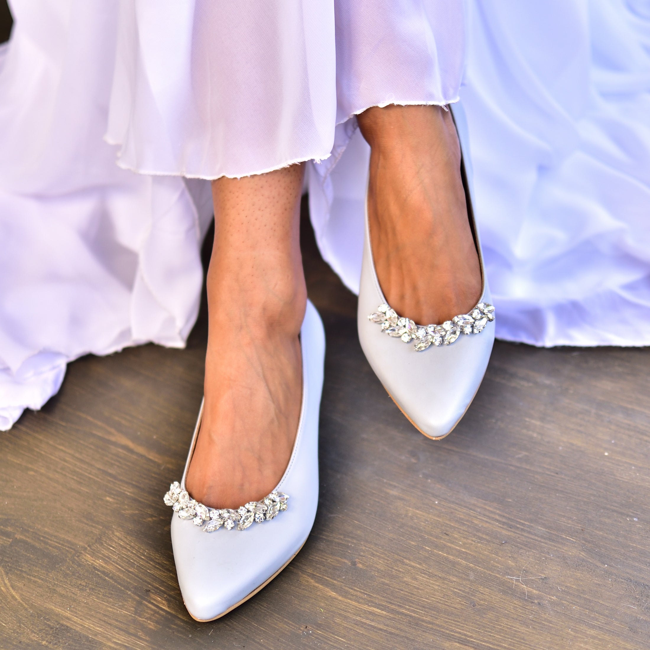 Blue wedding shoes, Alia